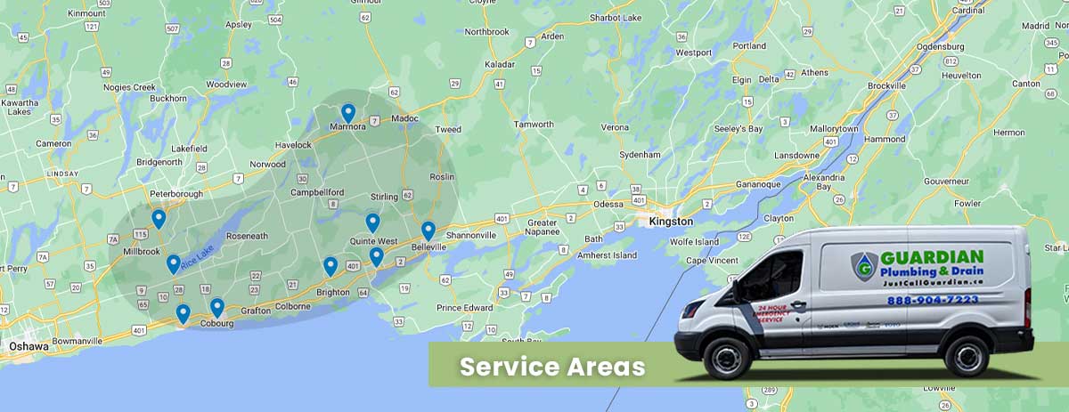 Guardian Plumbing and Drain - Plumbing Contractor Service Area